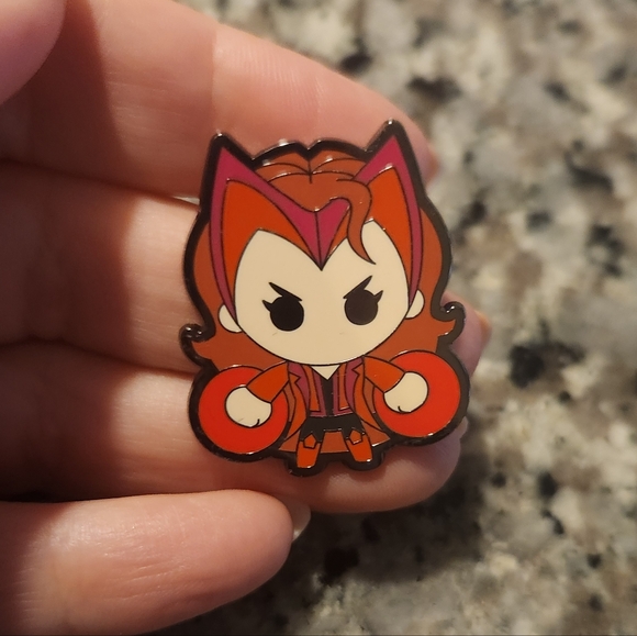 Disney | Jewelry | 5 For 3 Disney Pin Marvel Wanda Scarlet Witch Kawaii ...